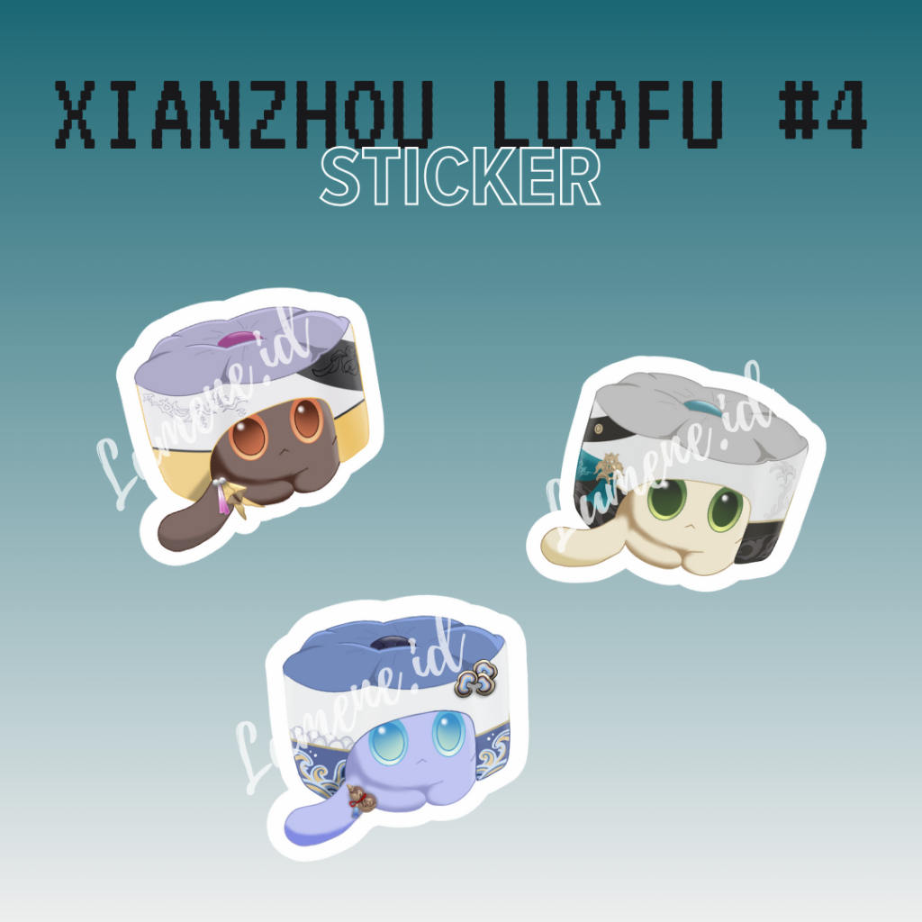 Jual Stiker Xianzhou Luofu Part 4/Luocha/Sushang/Bailu/Cat Critters ...
