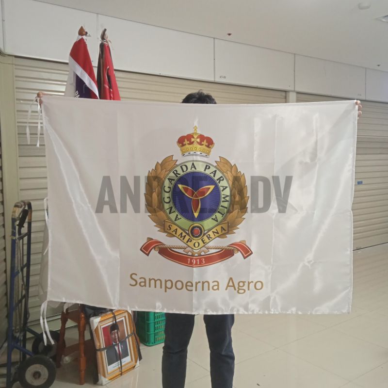 Jual Bendera Costum Logo Printing Ukuran 90cm X135cm Shopee Indonesia