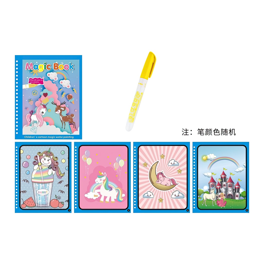 Jual Buku Mewarnai Magic Water Boom | Shopee Indonesia