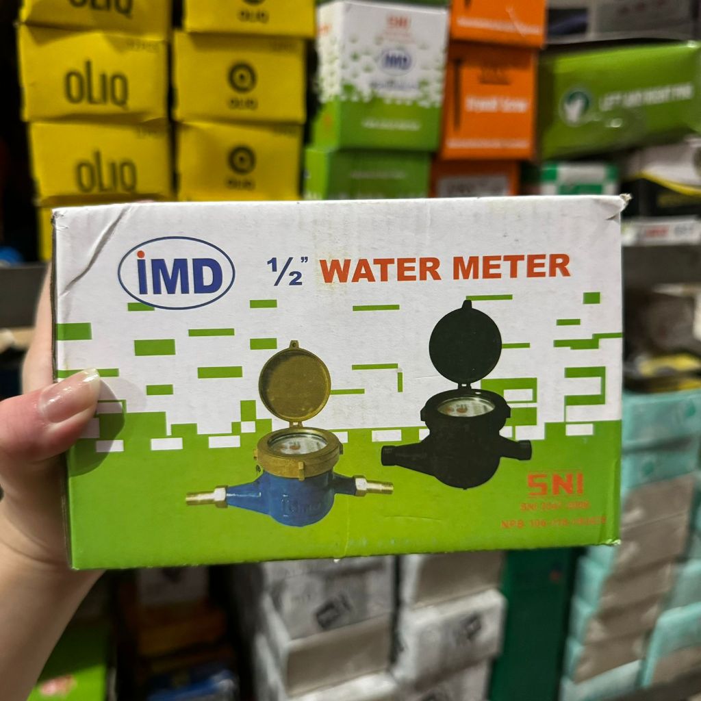 Jual besi IMD 4 jarum biru Meteran Air Body BESI SNI / Water Meter ...