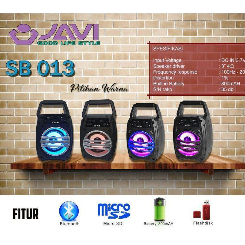 Jual [COD CEK DULU] Speaker Bluetooth JAVI SB013 Spiker Mini Led RGB ...