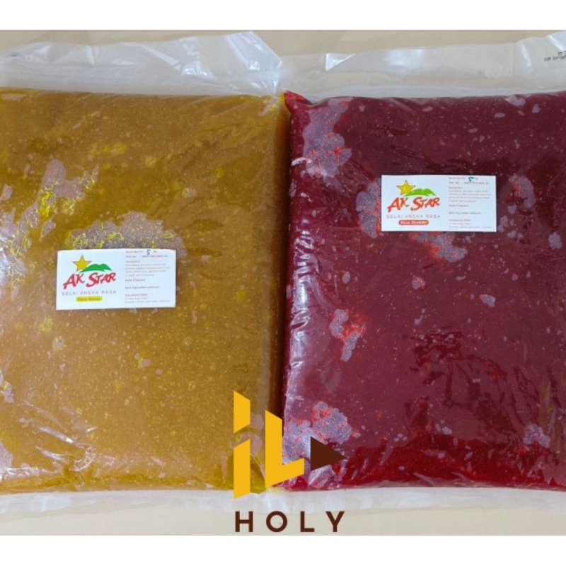 Jual AK STAR Selai Serat Kasar Nanas Strawberry PILLOW (5kg) | Shopee ...