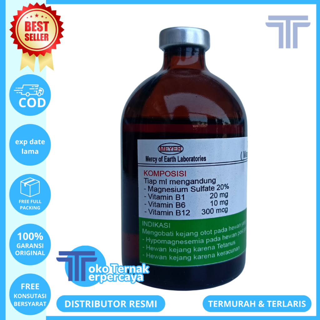 Jual X TETANI INJ 100ML MEYER - Obat Kejang Otot Pada Hewan Keracunan ...