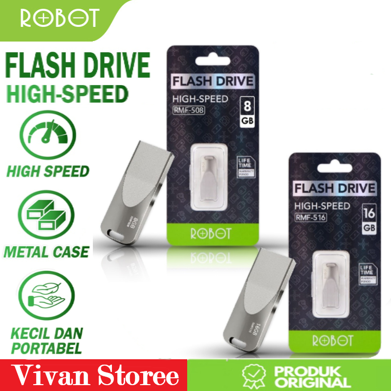 Jual ROBOT RMF Flashdisk 8 GB / 16 GB All Metal High Speed Kecil dan ...