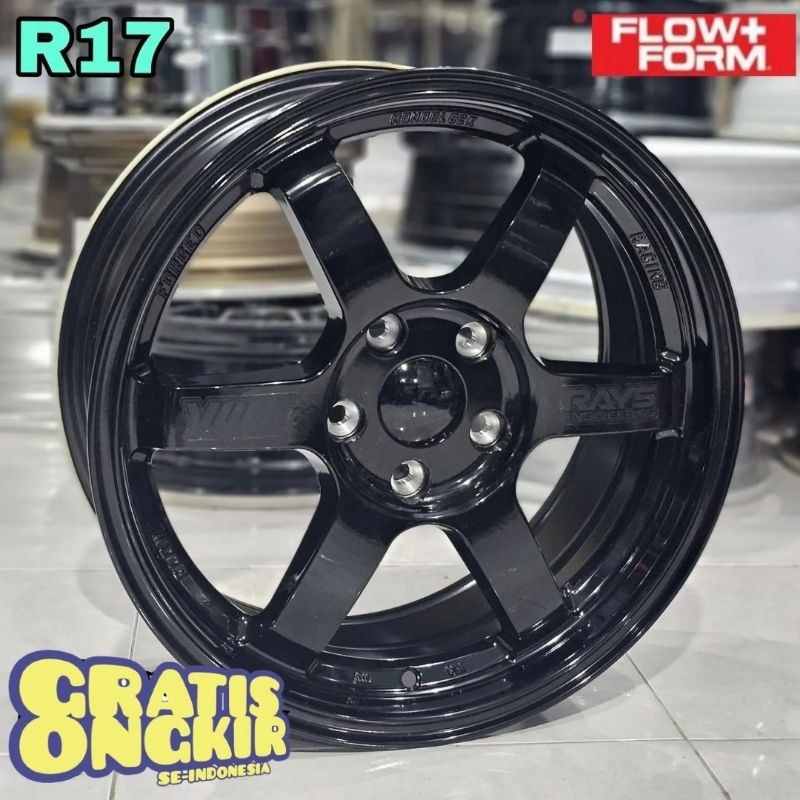 Jual velg racing mobil r17 TE37 FLOW FORMING velg racing ring 17 Innova terios rush Xpander ...