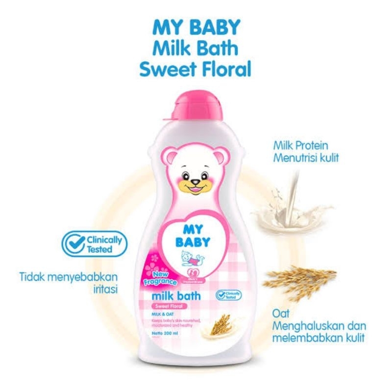 Jual MY BABY MILK BATH 200 ML | Shopee Indonesia
