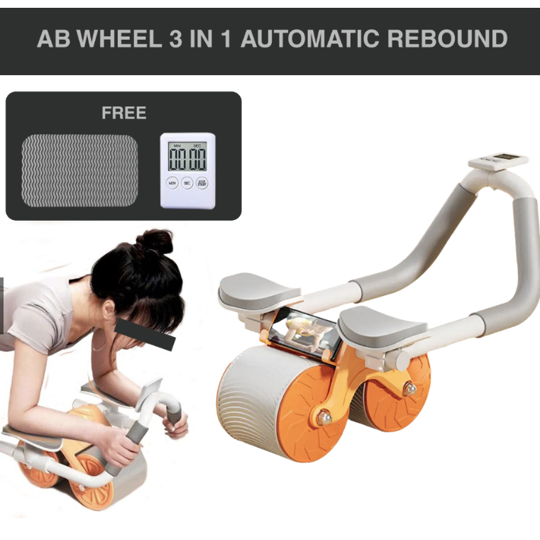 Jual Ab Wheel Ab Roller Wheels Plank Trainer 2in1 Abdominal Core Roller ...