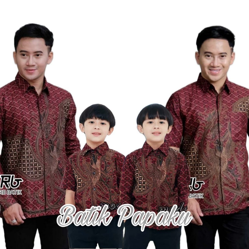Jual Kemeja Batik Anak Laki-Laki Lengan Panjang Batik Ayah dan Anak ...