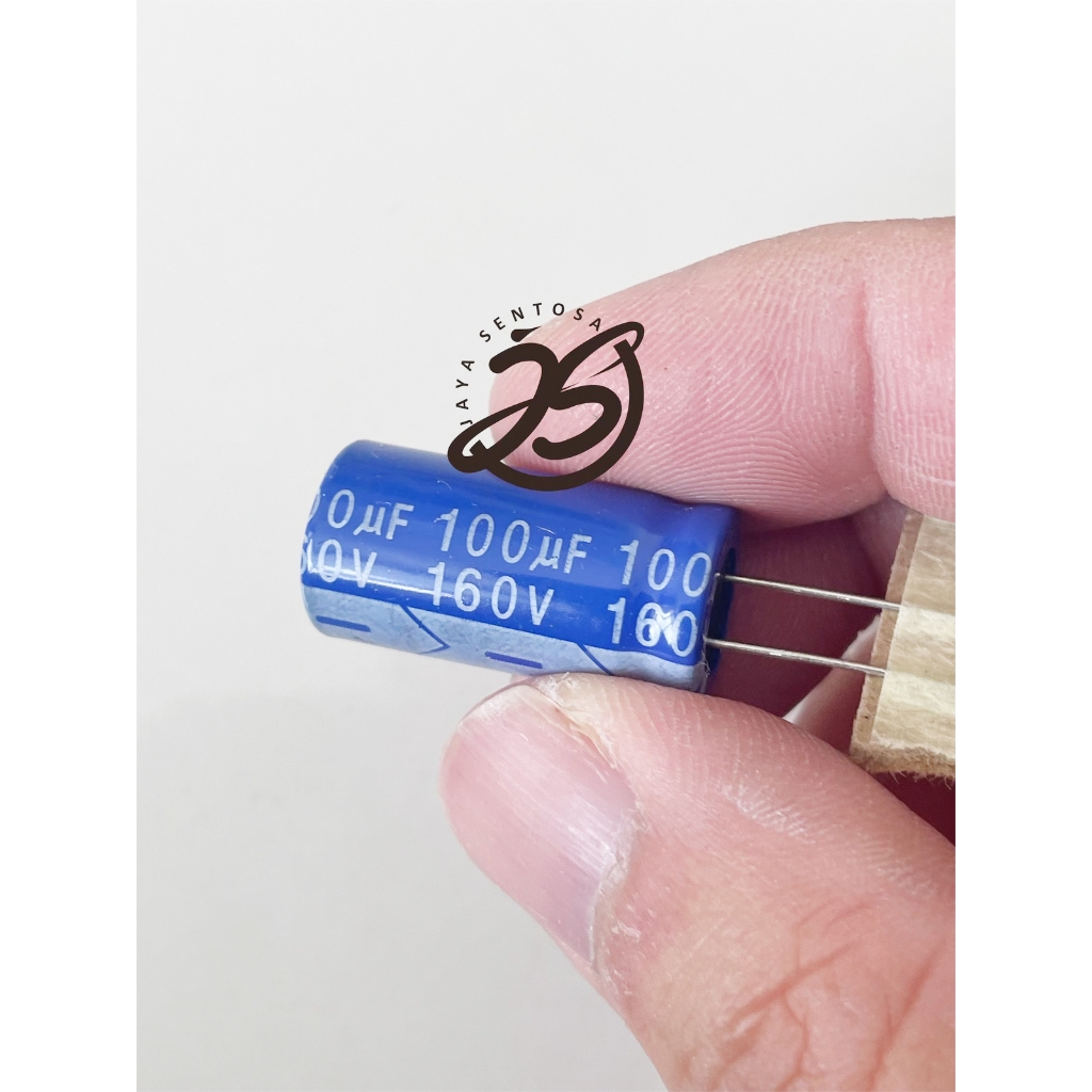 Jual ELCO 100UF 160V ROLL (1 BUAH) ups KAPASITOR CAPACITOR ELCO KAPASITOR ELKO KAPASITOR 100 UF ...