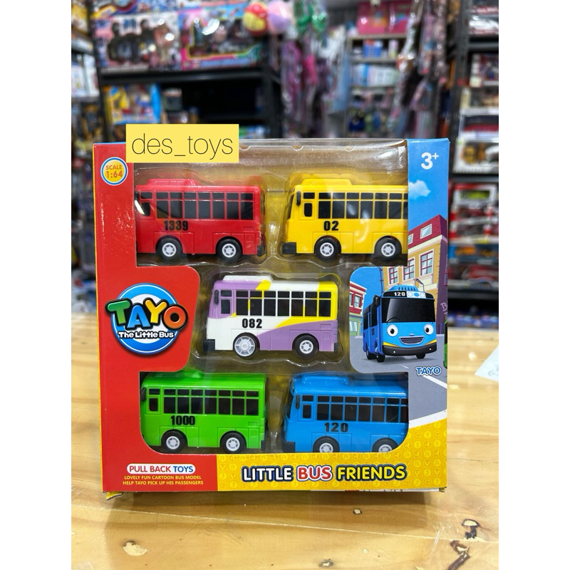 Jual MAINAN ANAK BUS TAYO THE LITTLE BUS FRIENDS PULLBACK TAYO SET ISI ...