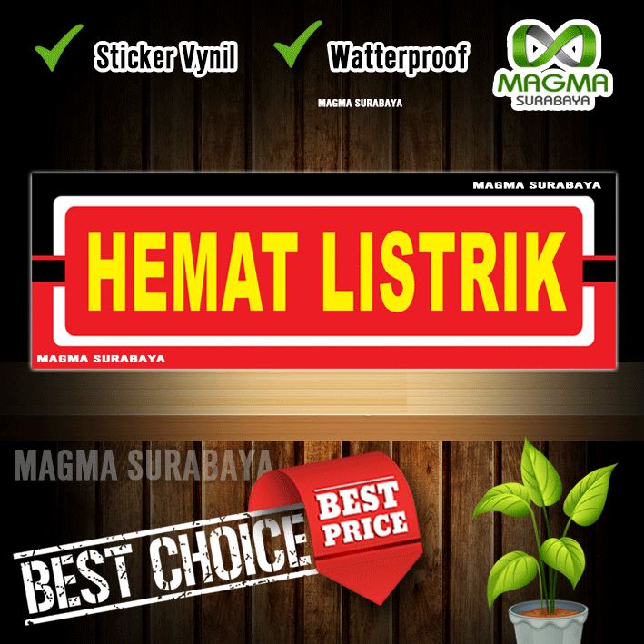 Jual Stiker HEMAT LISTRIK | Shopee Indonesia