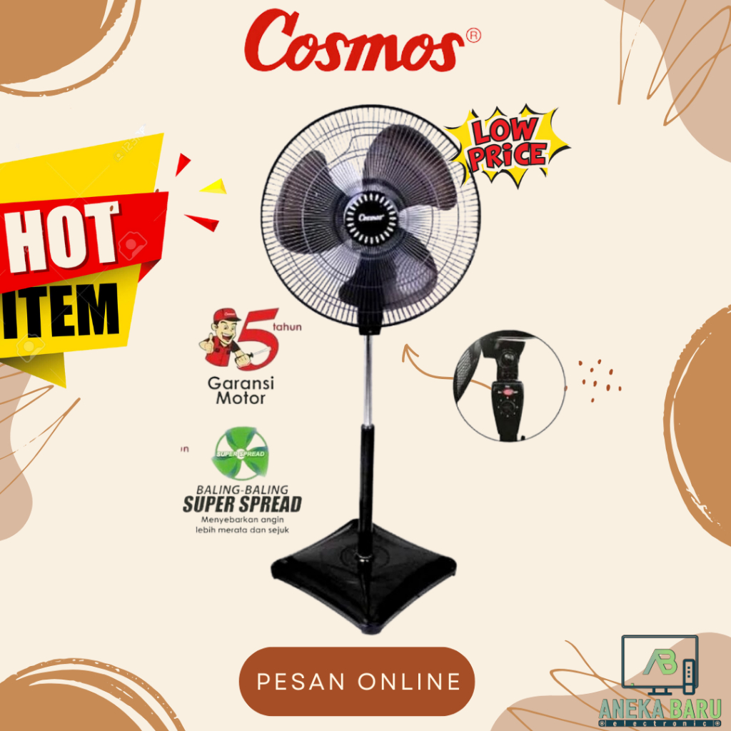 Jual [READY & COD] Cosmos Stand Fan kipas Berdiri 16 SDB / 16SDB (16 ...