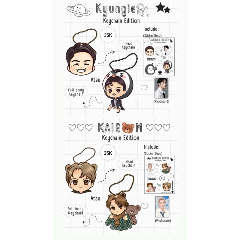 Jual OPEN PO KEYCHAIN KAISOO KAI AND KYUNGSOO | Shopee Indonesia