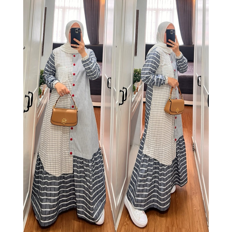 Jual DRESS TERVIRAL / DRESS SYAINA SEMUT ORY TERBARU/ DRESS ORY KATUN ...