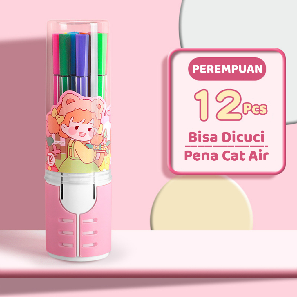 Jual [READY] Aimilo Spidol Warna Warni 1 Set Hexagonal Watercolor ...