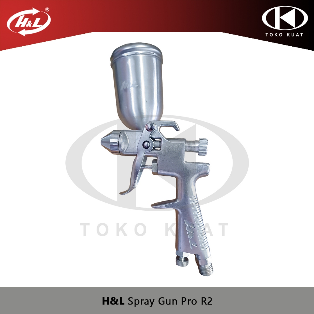 Jual H&L Spray Gun PRO R2 0,5mm / Semprotan Cat Tabung Atas 200cc ...