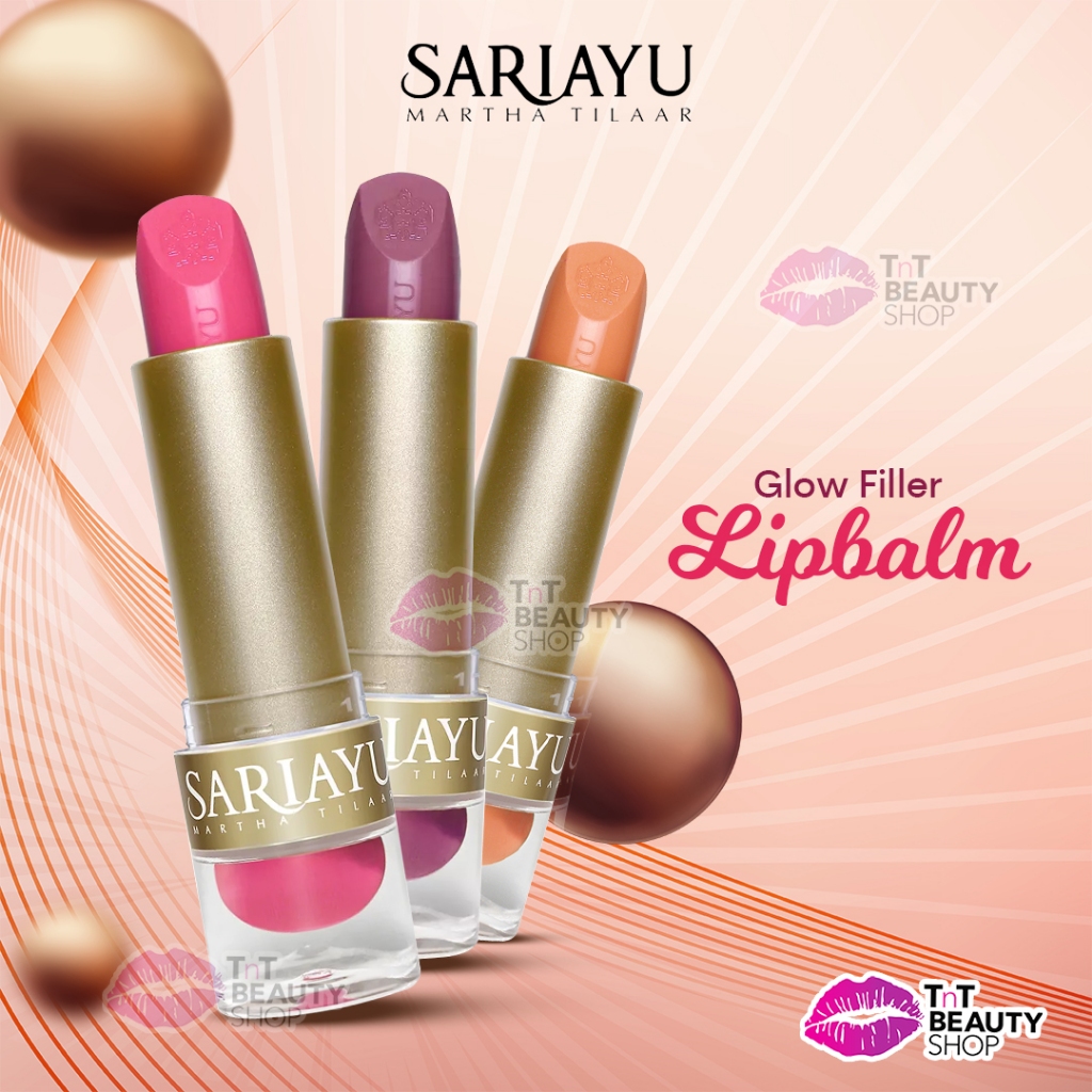 Jual SARIAYU Glow Filler Lip Balm || Cherry || Grape || Peach 4,2gr ...
