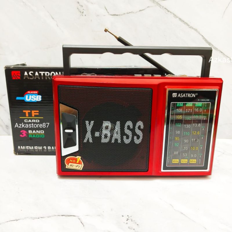 Jual Speaker Radio ASATRON R-1064 X-BASS radio clasik super bass ...