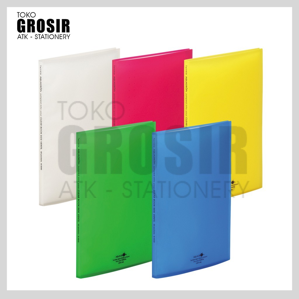 Jual LIHIT LAB MAP ORGANIZER Clear pocket A4/ A3 20 pocket x2 N-5040 | Shopee Indonesia