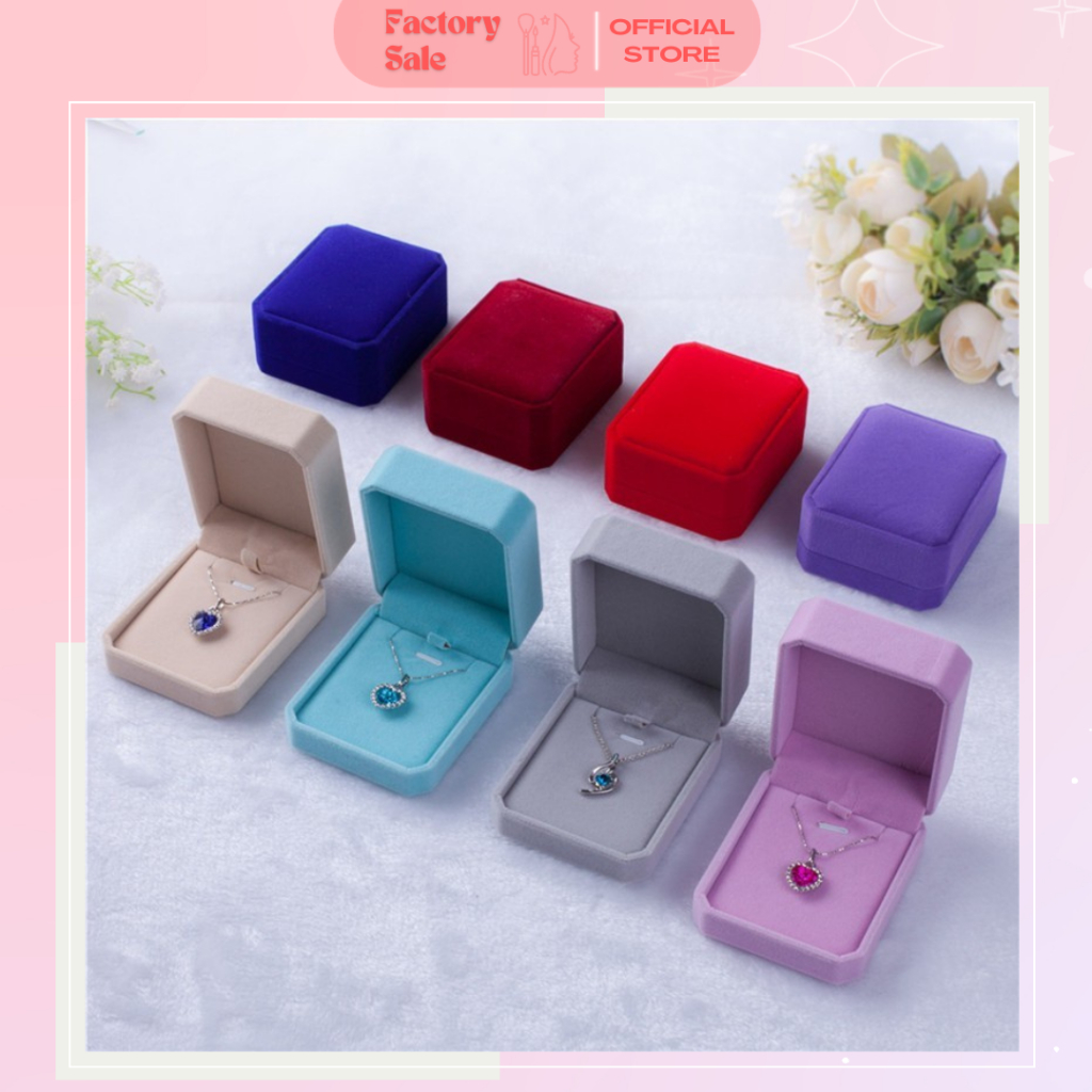 Jual Box Kotak Cincin Perhiasan Mini Travel Jewelry Box Penyimpanan ...