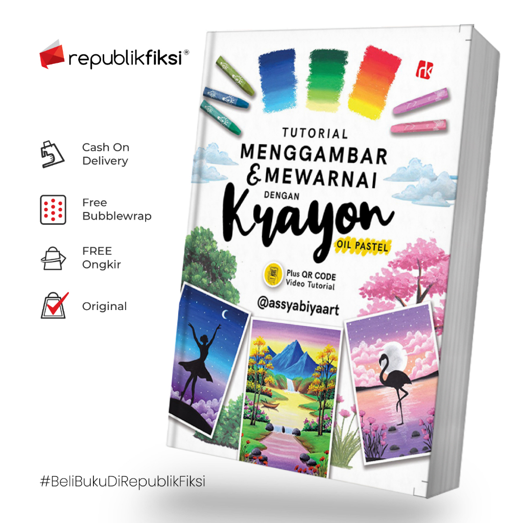 Jual Buku Tutorial Menggambar & Mewarnai Dengan Krayon Oil Pastel ...
