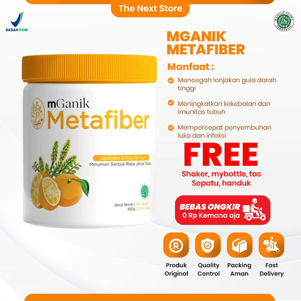 Jual Mganik Metafiber - Suplemen Serat untuk Cegah Gula Darah | Shopee ...