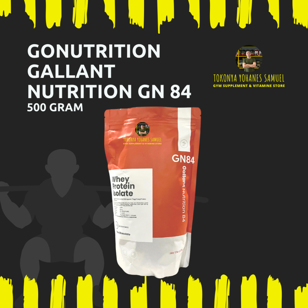 Jual Gallant Nutrition GN by GoNutrition Whey Protein Isolate 84 500 gram | Shopee Indonesia
