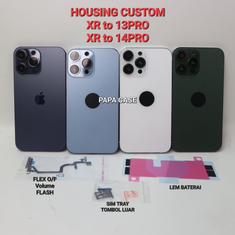 Jual HOUSING CASING BODY CUSTOM XR to 13 PRO 14 PRO (AL) BAHAN METAL ...