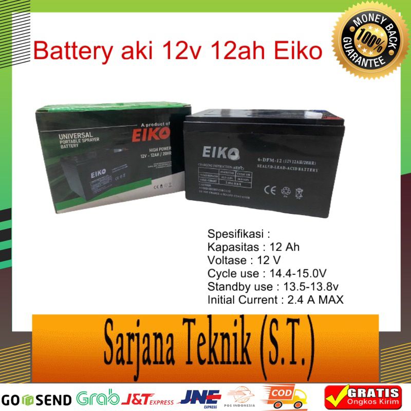 Jual Battery aki eiko 12Ah | Shopee Indonesia