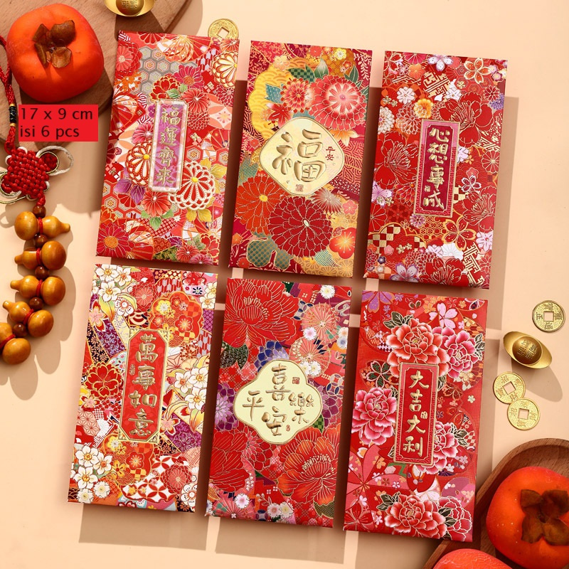 Jual Amplop Angpao Merah Tulisan Hoki Tahun Naga 2024 | Shopee Indonesia