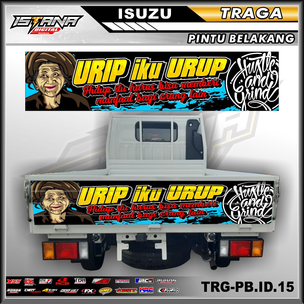 Jual Stiker Pintu Belakang Pick Up TRAGA - Sticker Variasi Pintu ...