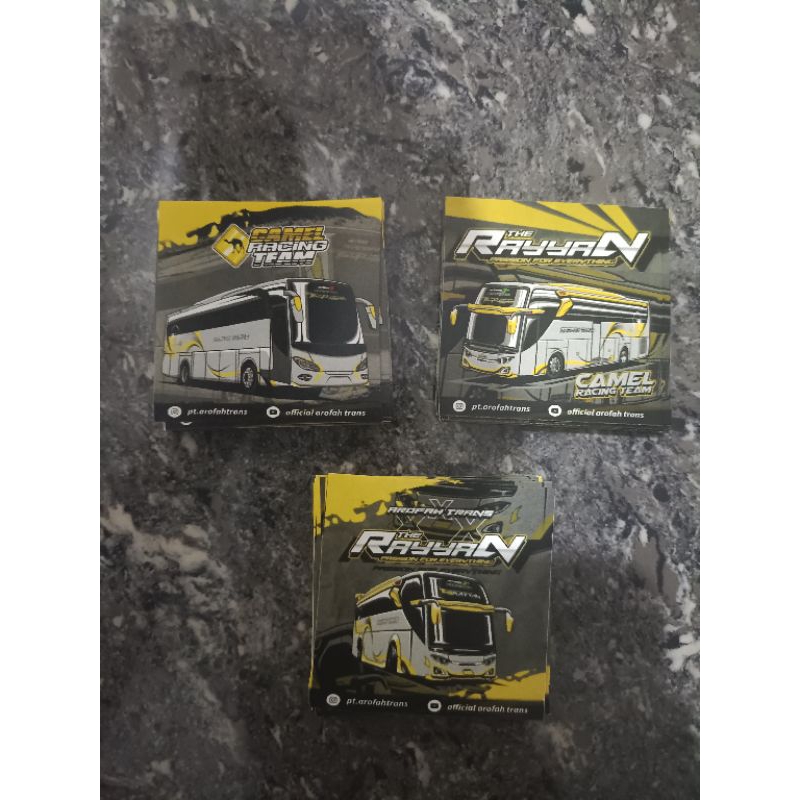 Jual stiker bus arofah trans terbaru 3 model isi 52 pcs | Shopee Indonesia