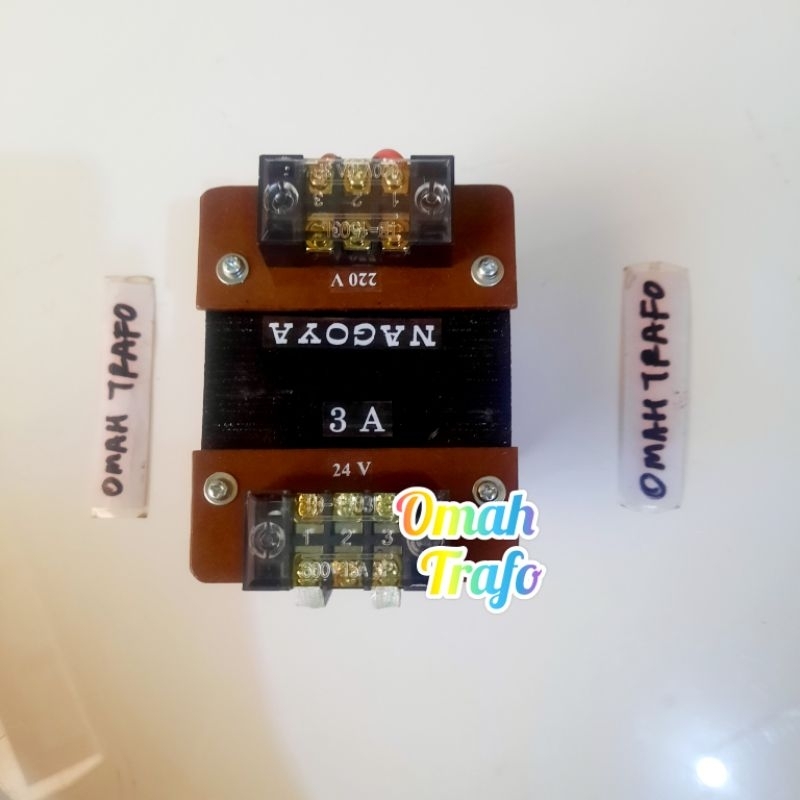 Jual trafo step down 3A input 220v out 24vac + terminal kaca | Shopee ...