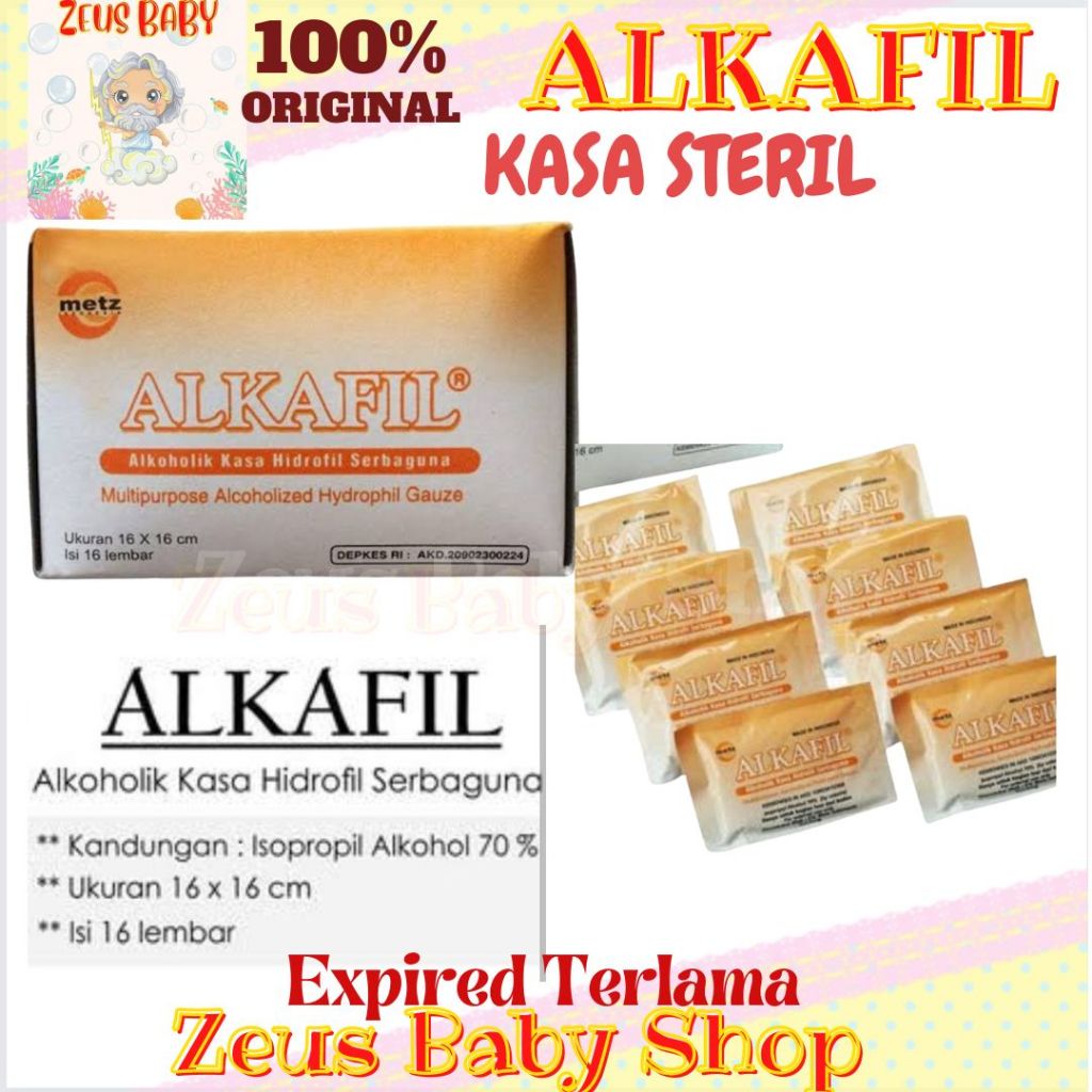 Jual Alkafil Kasa Alkohol Hidrofil | Kassa Steril [16 Pcs] | Shopee ...