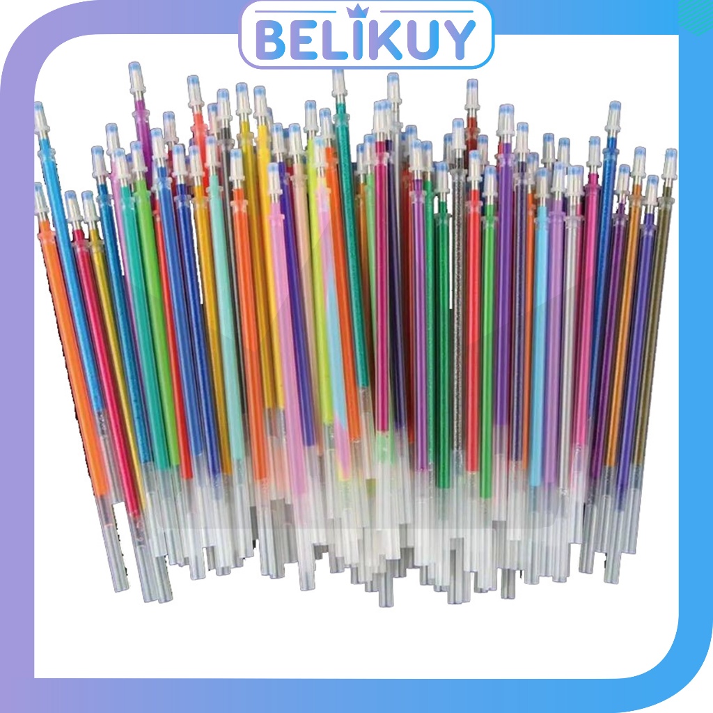 Jual Tinta Refill Pulpen Gel Warna Warni 12 PCS Ketebalan Pena 0.7mm ...