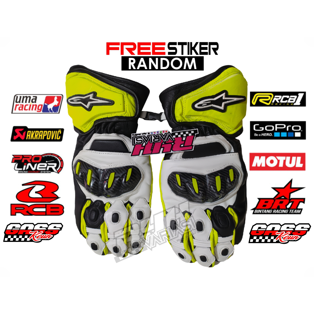 Jual Sarung tangan racing full kulit Leather gloves Roadrace & touring ...