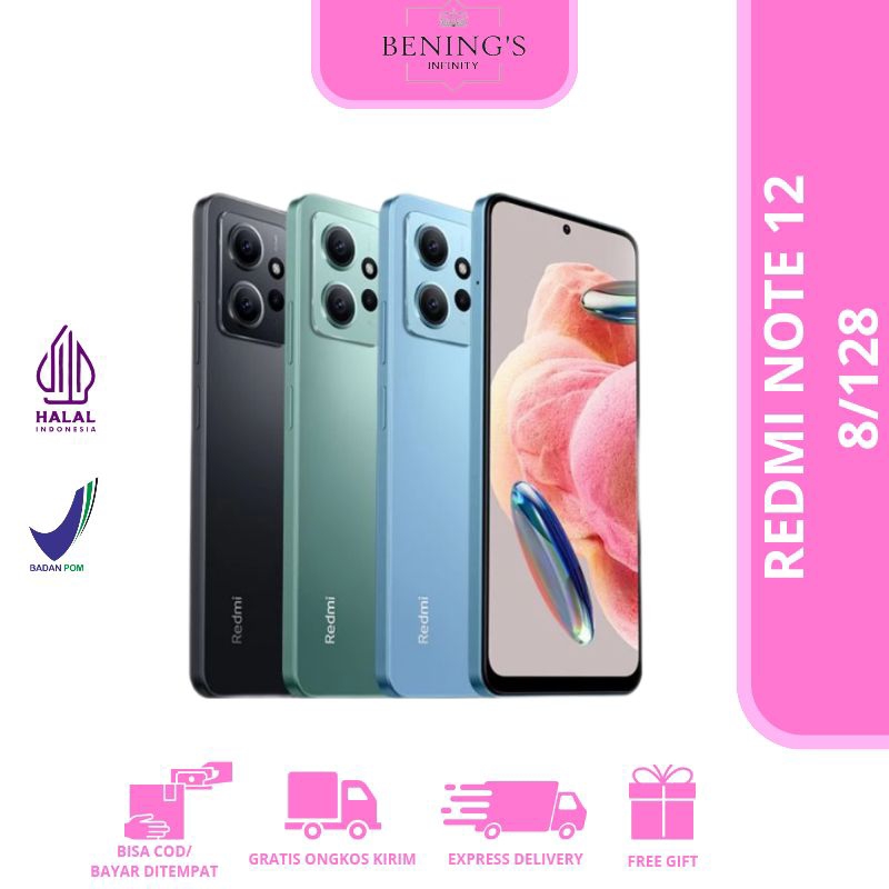 Jual Xiaomi Redmi Note 12 8/128gb Garansi Resmi | Shopee Indonesia