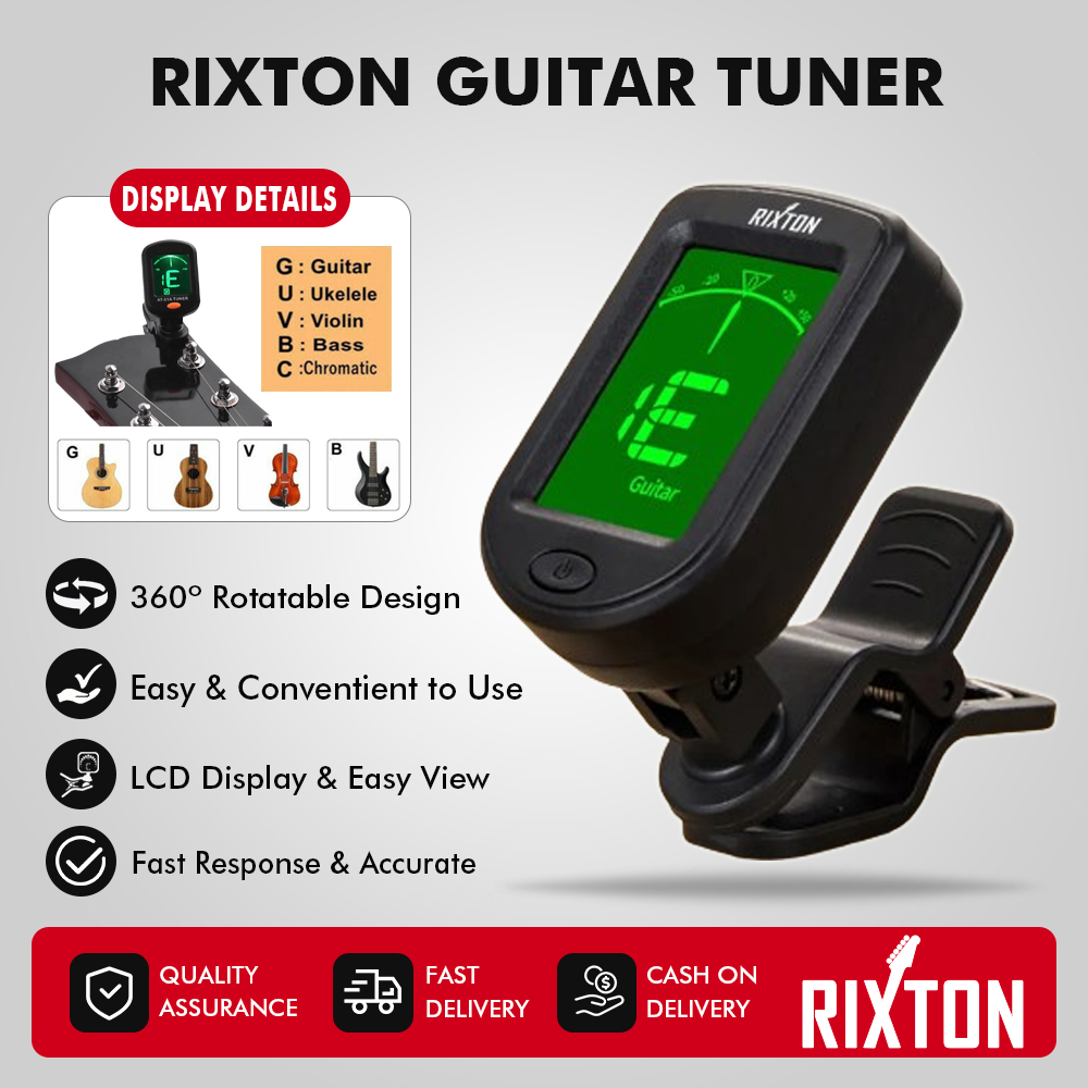 Jual Rixton Joyo Gitar Akustik Tuner Ukulele Tuner Alat Musik Bass ...