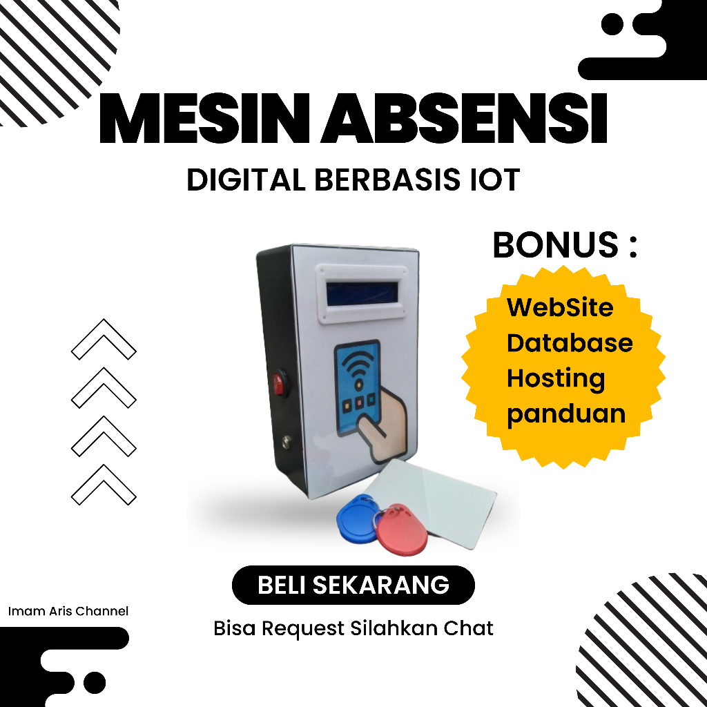 Jual Mesin Absensi Digital Berbasis NodeMcu dan RFID Free Bonus Hosting ...