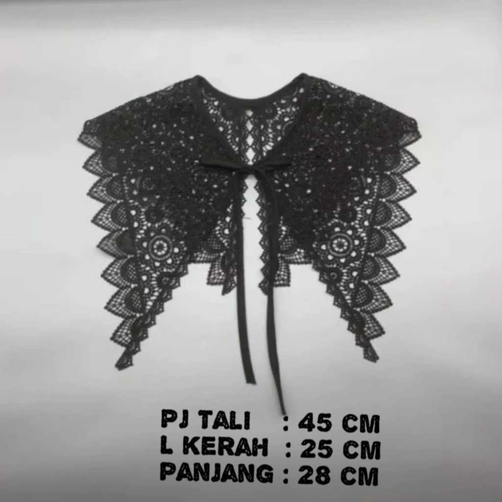 Jual Kerah Baju Instan Tinggal Iket/fake Collar/Kerah Besar Premium ...