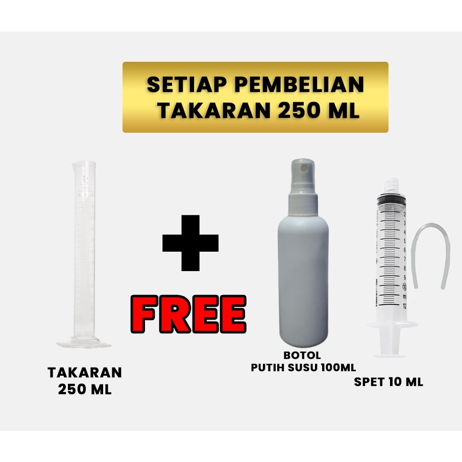 Jual Takaran 250ml/Takaran Plastik akurat ML/Mili parfum/gelas ukur ...