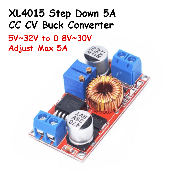 Jual XL4015 CC CV Adjusable DC to DC Step Down 5A Buck Converter | Shopee Indonesia