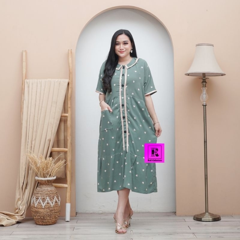 Jual Daster terbaru 2025/ Daster Airin motif love/ Daster busui/Daster ...