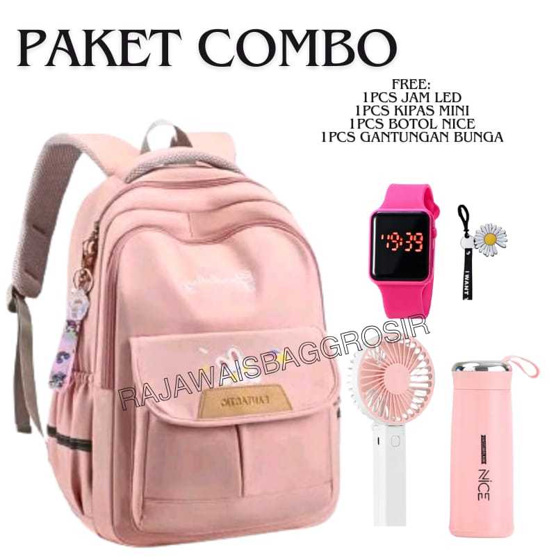 Jual BANYAK BONUSNYA Ransel Anak Sekolah Perempuan Beauty Sd Smp Remaja/Ransel sekolah anak ...