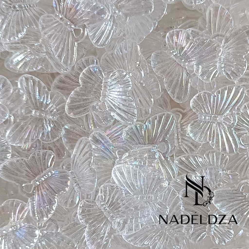 Jual Manik Charm Kupu AB Transparan (25gr) | Shopee Indonesia