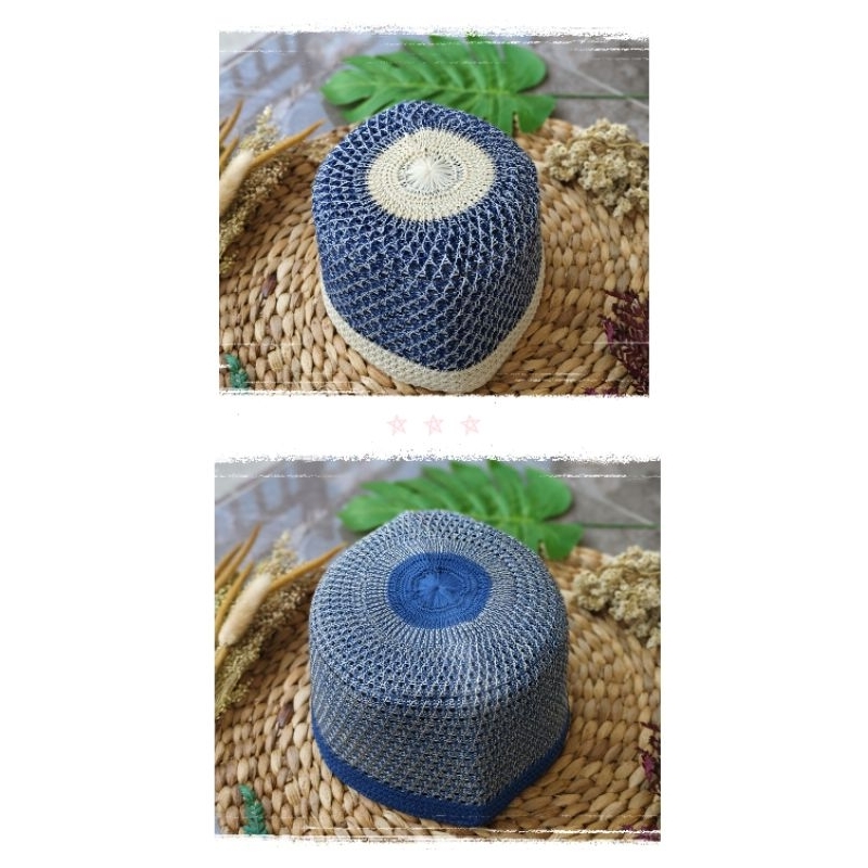 Jual Peci Rajut Oval Songkok Kopiah Kopyah / Oleh-oleh Haji dan Umroh ...