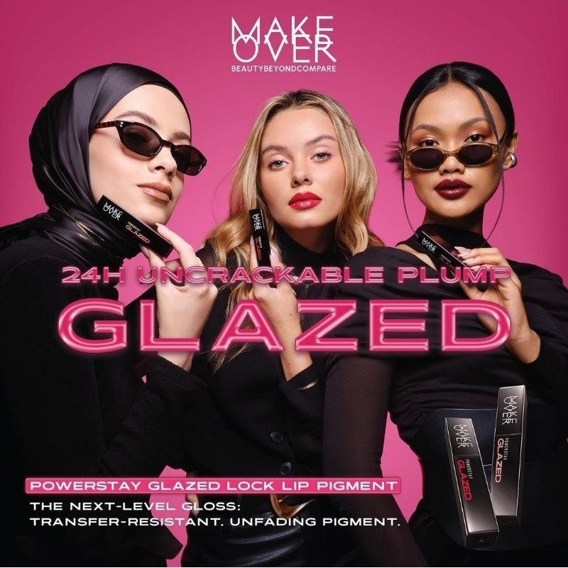 Jual MAKEOVER POWERSTAY GLAZED LOCK LIP PIGMENT | Shopee Indonesia