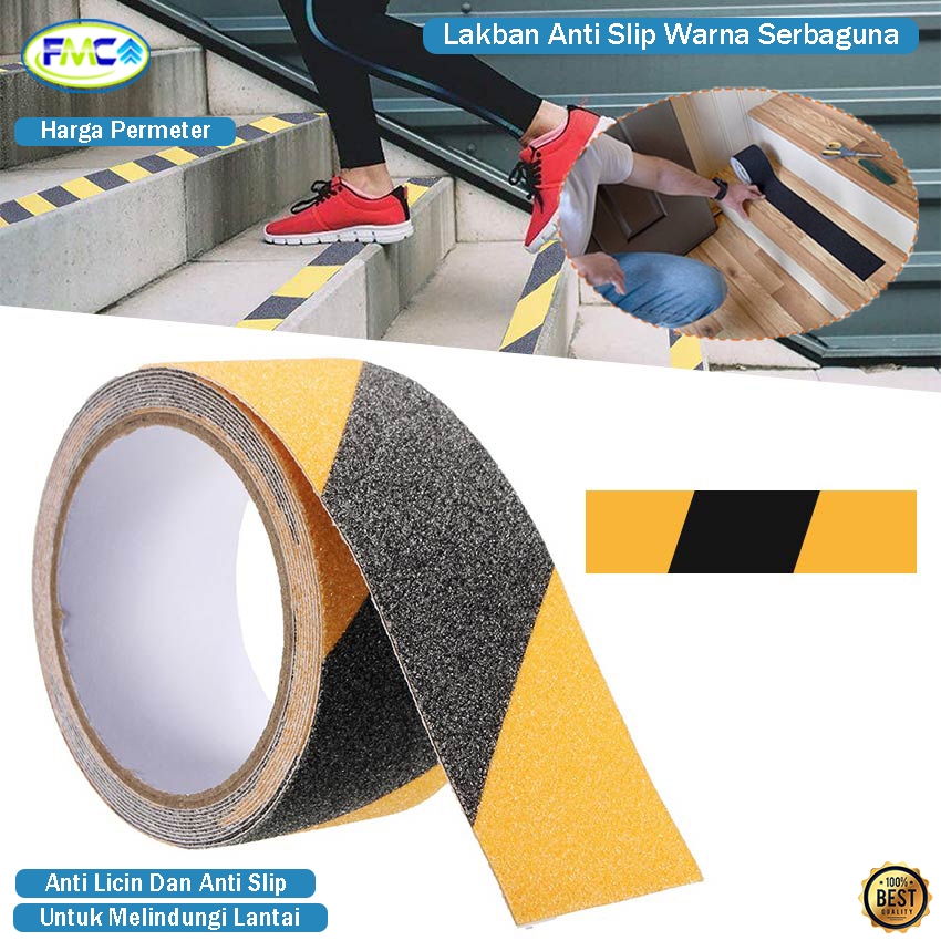 Jual Lakban Anti Slip Lantai Tangga Stiker Tape Safety Stiker Serbaguna Solatip Lantai Kamar ...