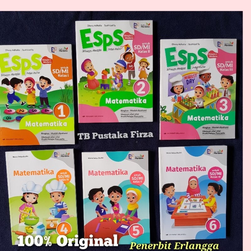 Jual KURIKULUM MERDEKA Matematika SD/MI Kelas 1.2.3.4.5.6 Penerbit Erlangga | Shopee Indonesia
