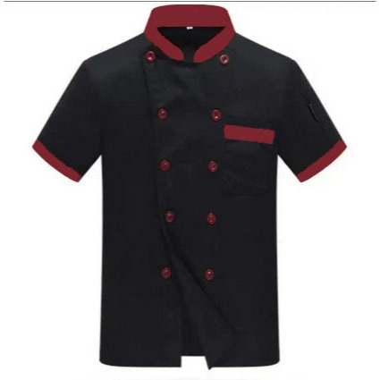 Jual Baju Chef Kemeja Lengan Pendek Koki Pria Wanita Seragam Masak ...